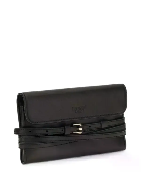 Moschino Mini Buckle-detail Leather Shoulder Bag