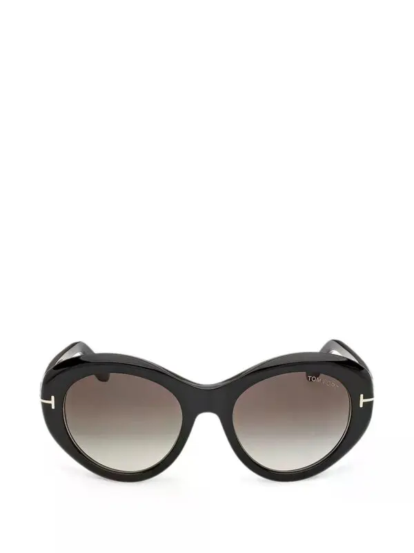 TOM FORD Elodie Round-frame Sunglasses - Black