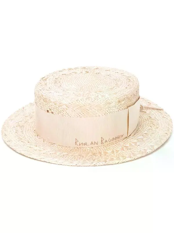 Ruslan Baginskiy Woven Sun Hat - Neutrals