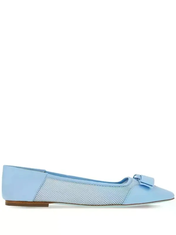 FERRAGAMO Vara Bow Ballerina Shoes - Blue
