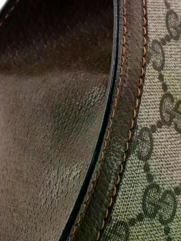 Gucci Vintage Ophidia Frame Gg Coated Canvas Clutch Bag