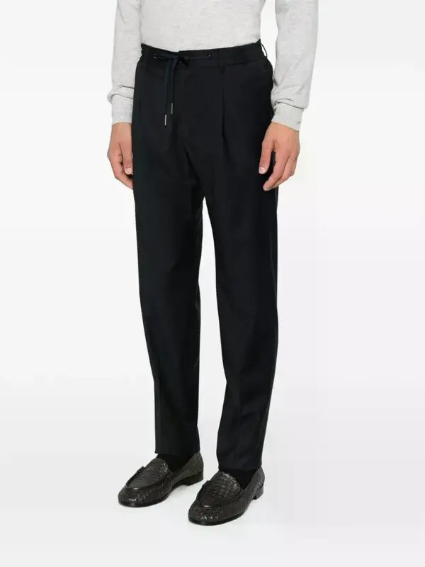 Tagliatore Drawstring-waistband Pleated Trousers