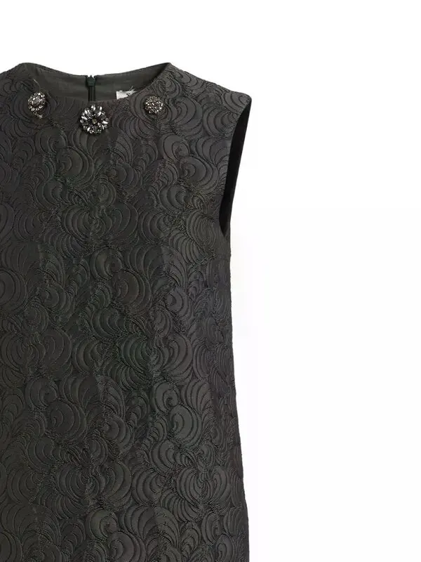 Max Mara Vicolo Crystal-embellished Mini Dress - Green