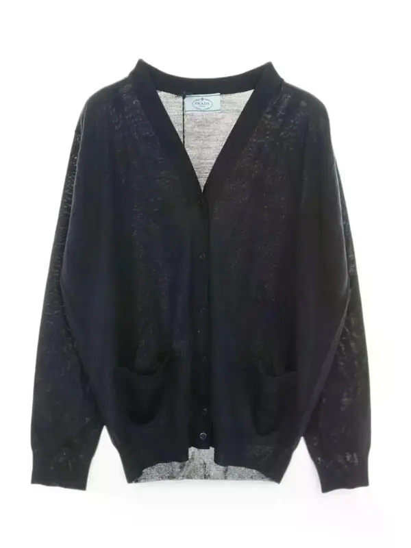 Prada V-neck Wool Cardigan