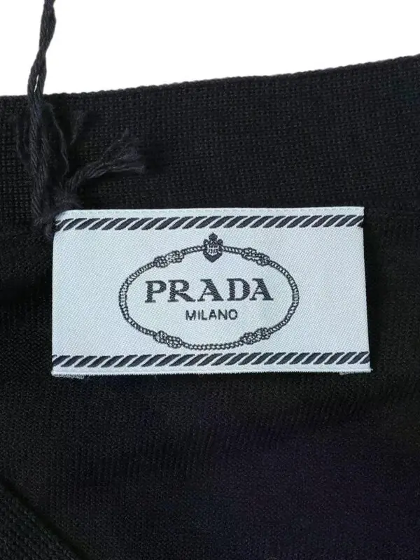 Prada V-neck Wool Cardigan