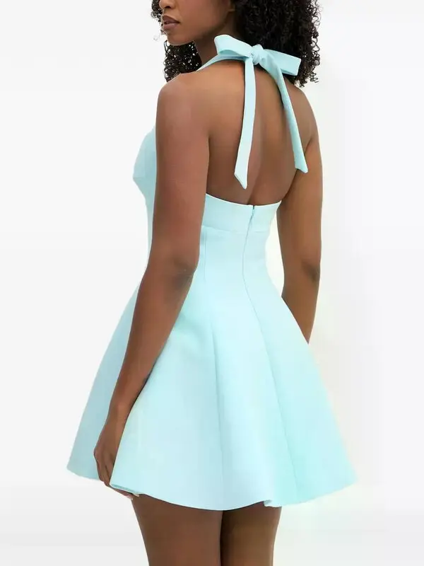 Bardot Deserae Halterneck Flared Mini Dress