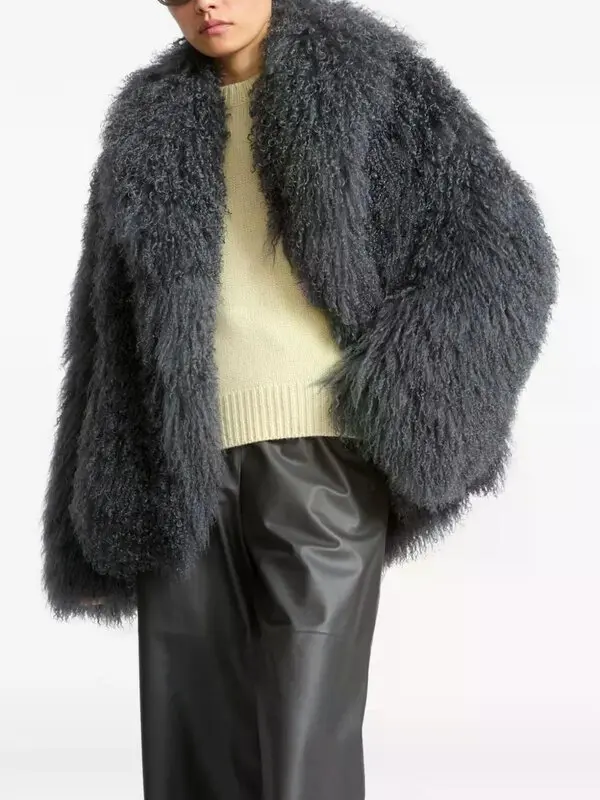 YVES SALOMON Shearling Shawl-lapel Jacket