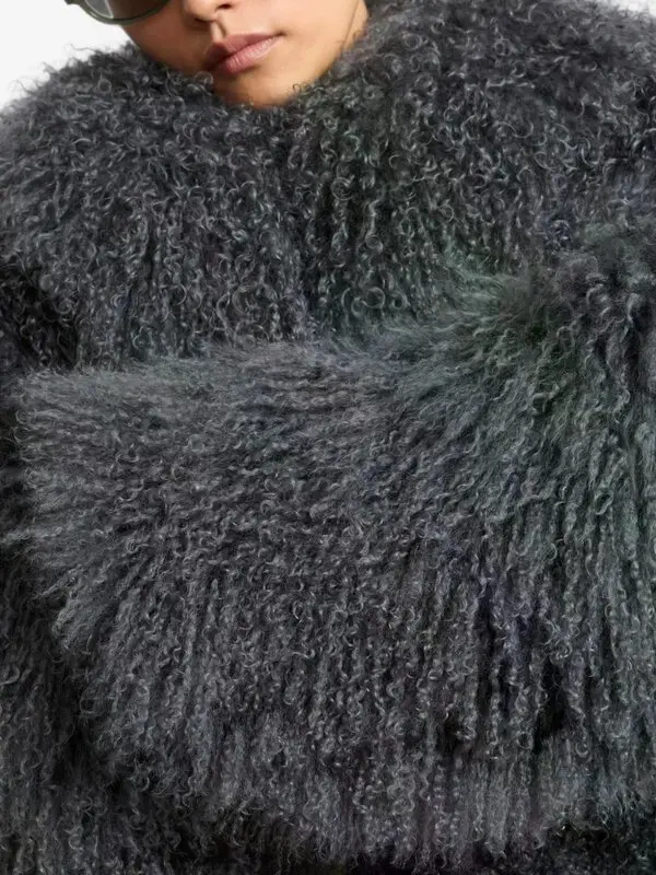 YVES SALOMON Shearling Shawl-lapel Jacket