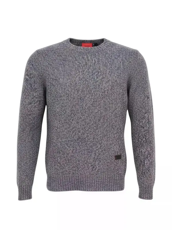 Isaia Marl-knit Crew-neck Sweater