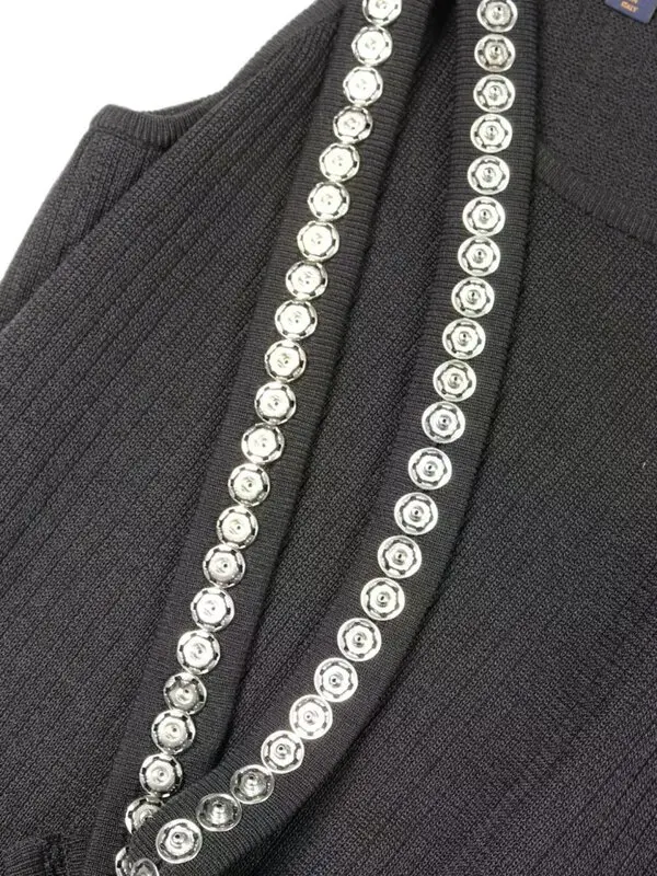 LOUIS VUITTON 2010s Snap-button Sleeveless Midi Dress