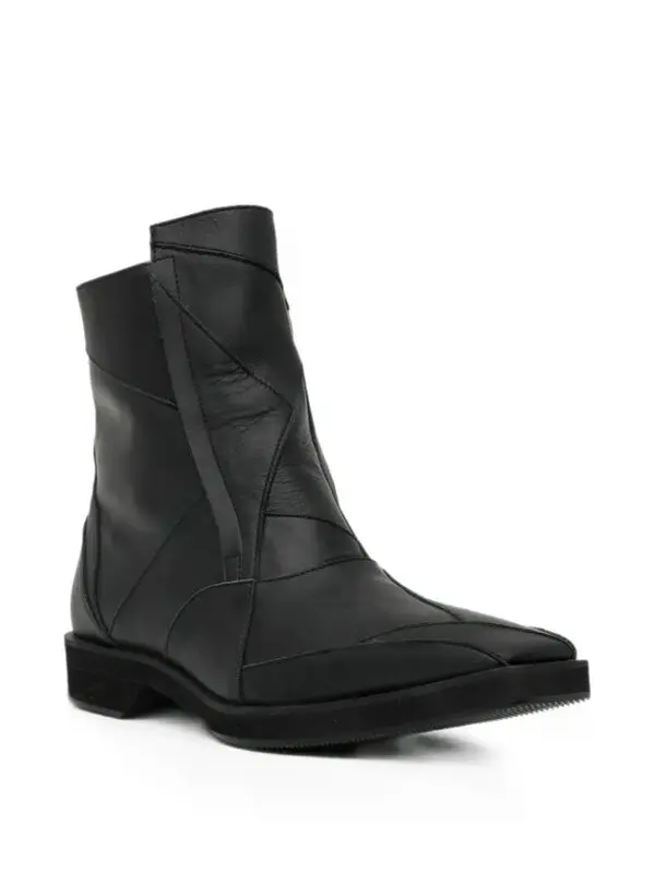 Yohji Yamamoto Patchwork Zip Boots