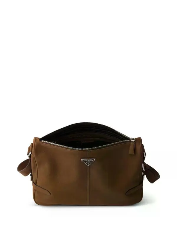 Prada Nubuck-leather Shoulder Bag