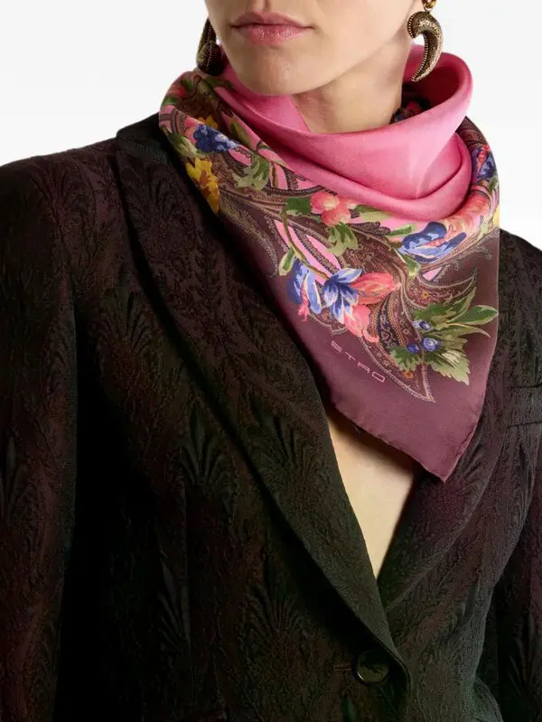Etro Paisley Floral-print Scarf