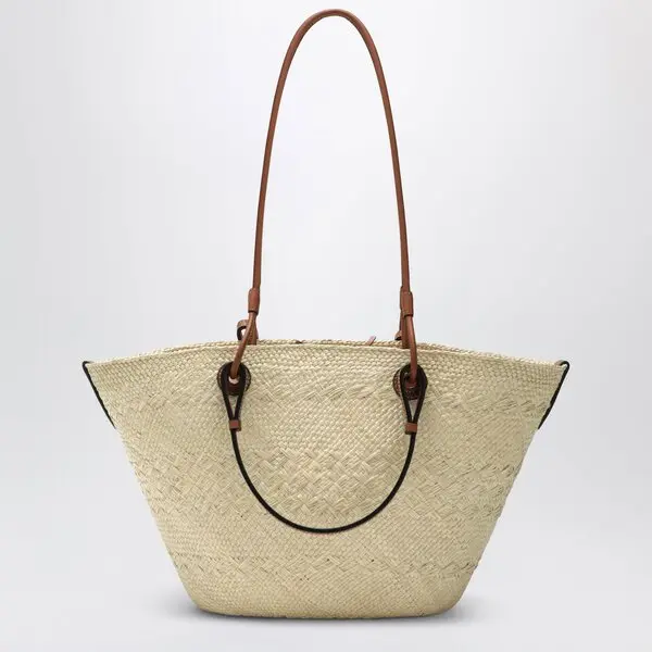 Loewe Medium Anagram Basket Bag In Natural/tan