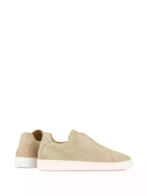 AURELIEN Suede Slip-on Sneakers - Neutrals