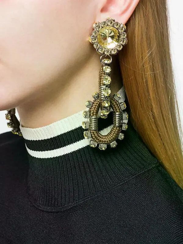 Dsquared2 Crystal Embellished Earrings