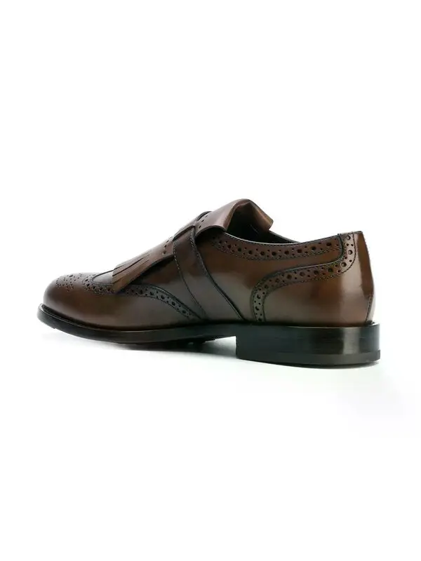 TOD'S Fringed Buckled Shoes