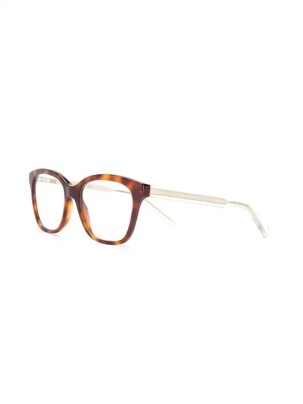Gucci Tortoiseshell Square-frame Glasses