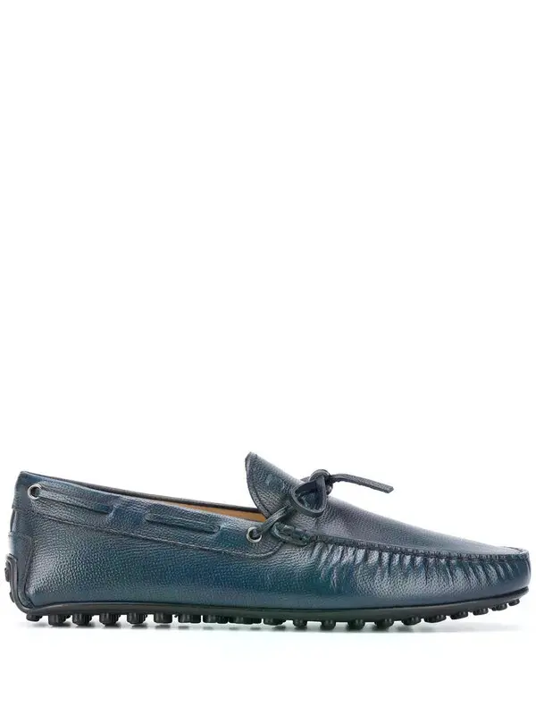 TOD'S Gommino Lace-up Driving Shoes - Blue