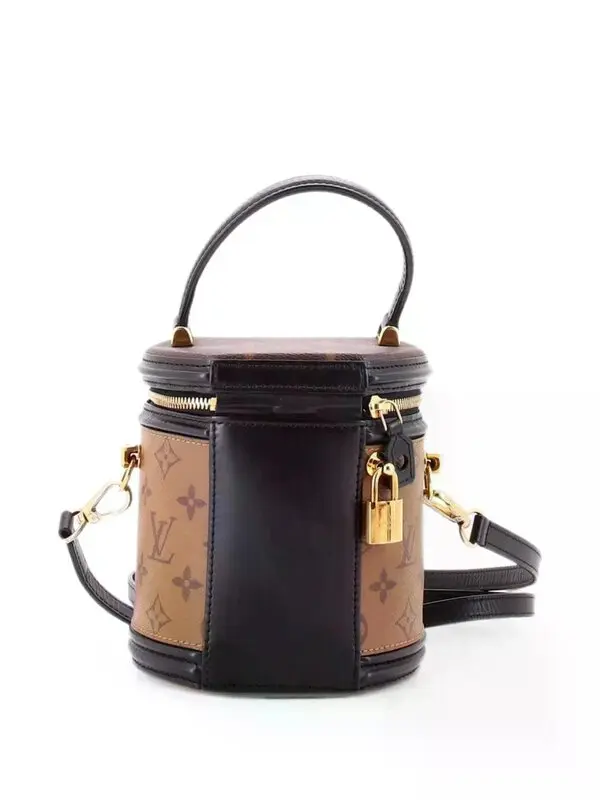 LOUIS VUITTON Cannes Handbag Reverse Monogram Canvas Satchel