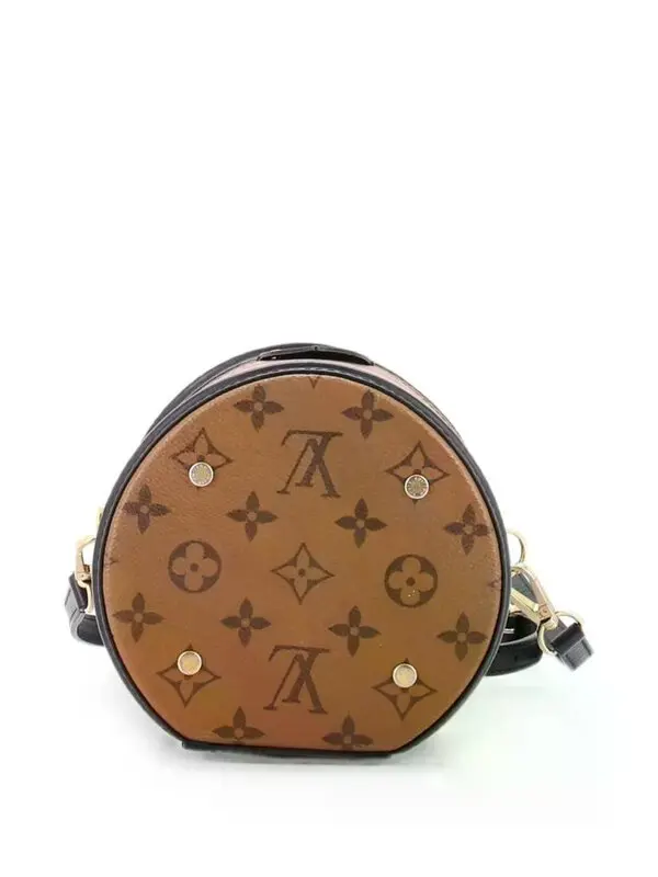 LOUIS VUITTON Cannes Handbag Reverse Monogram Canvas Satchel