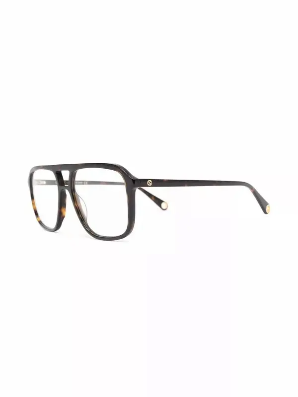 Gucci Tortoise-shell Pilot Eyeglasses
