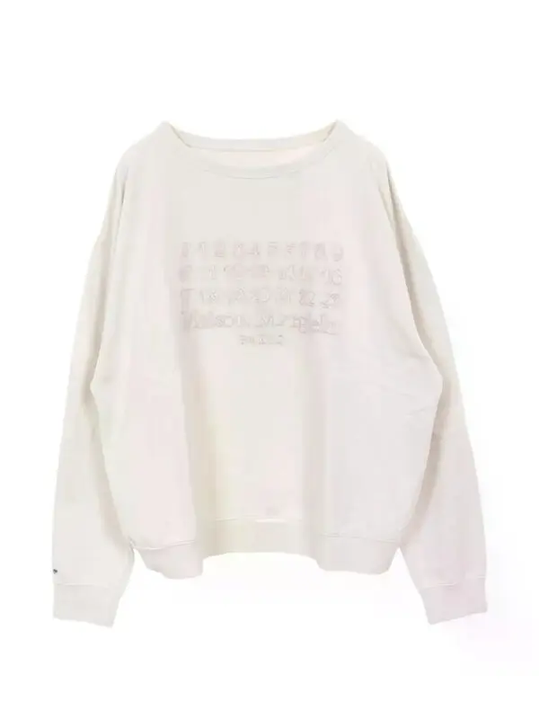 MAISON MARGIELA 2000s Logo-embroidered Sweatshirt