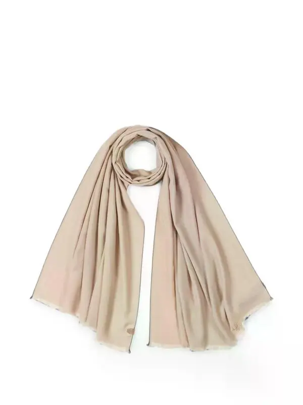 Brioni Frayed Scarf - Neutrals