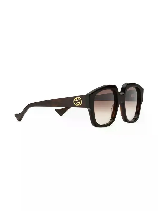 Gucci Square-frame Logo-plaque Sunglasses