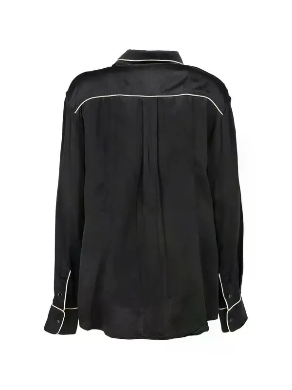 Dolce & Gabbana Piped Trim Shirt - Black