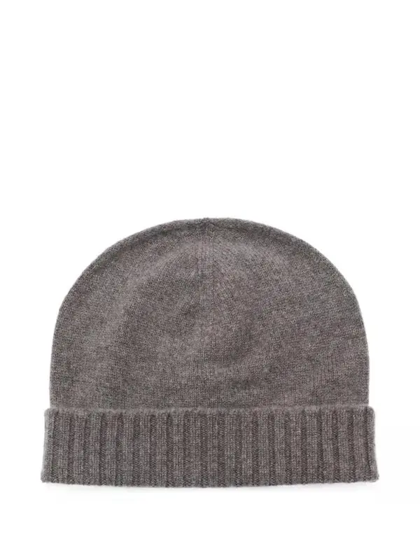 Malo Ribbed-knit Beanie Hat - Grey