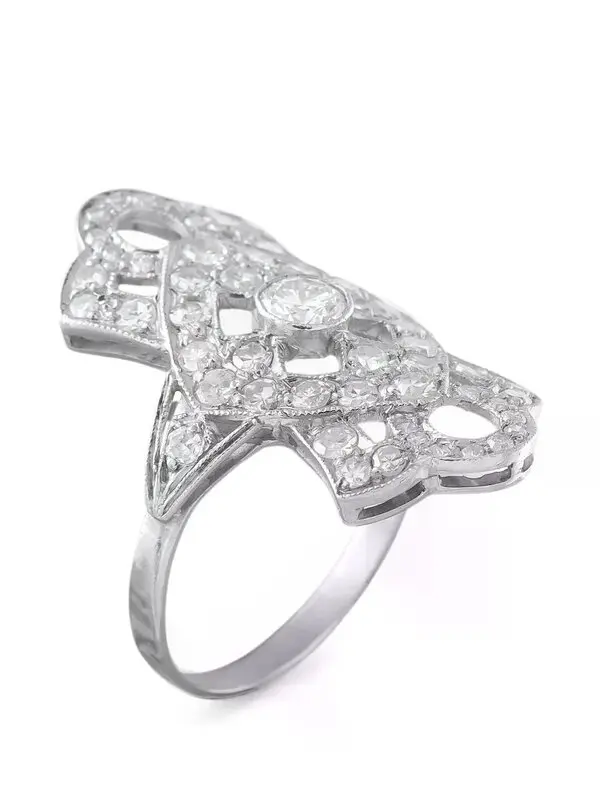 LB EXCLUSIVE Diamond Openwork Ring