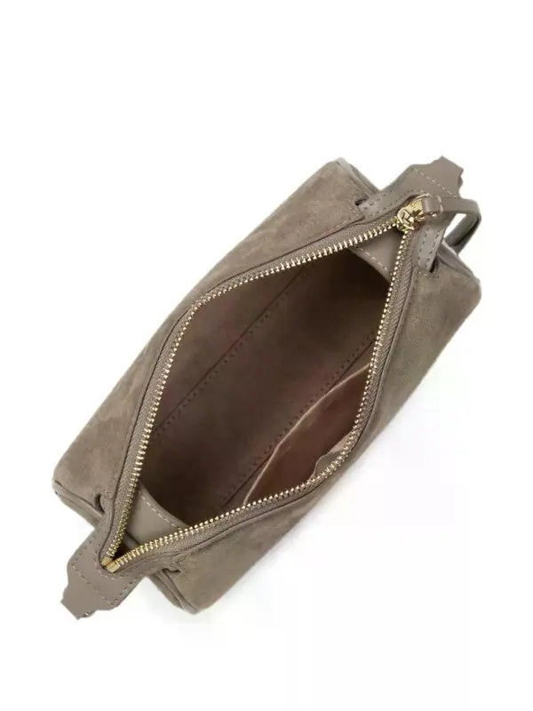 LANCASTER Small Suede-effect Adjustable-strap Shoulder Bag