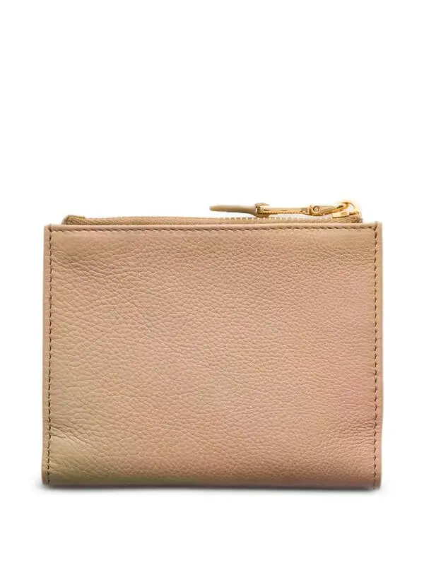 Prada Small Leather Wallet - Neutrals