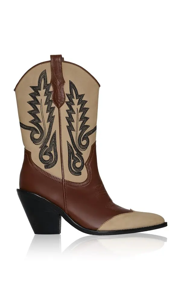 Johanna Ortiz Alma Latina Leather Boots - White
