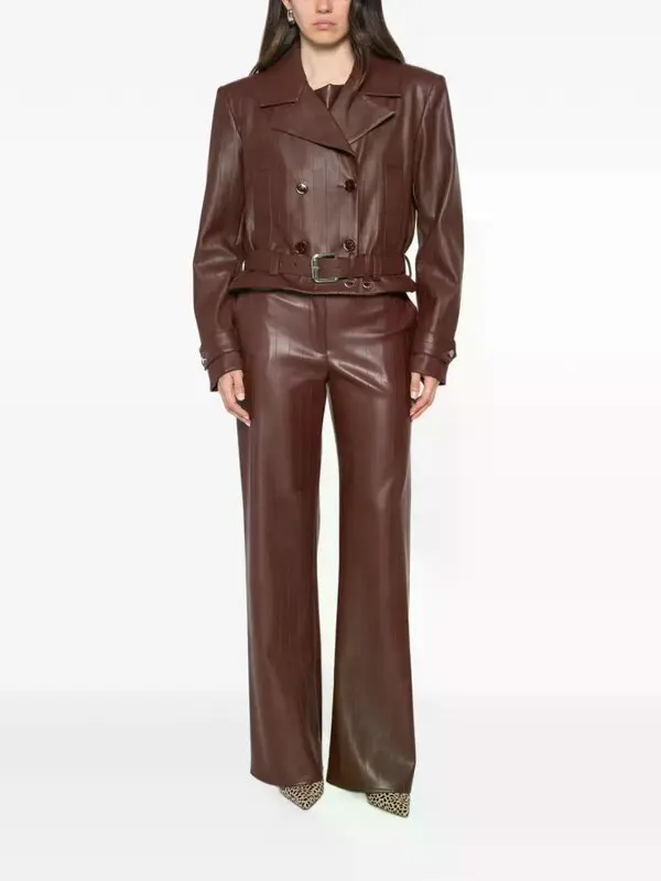 Patrizia Pepe Belted Double-breasted Jacket