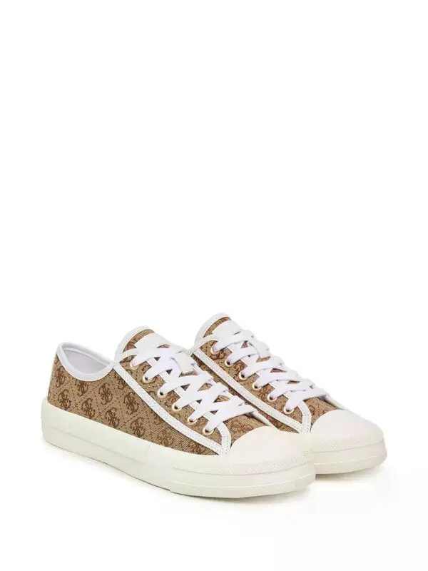 Guess Monogram-print Canvas Sneakers