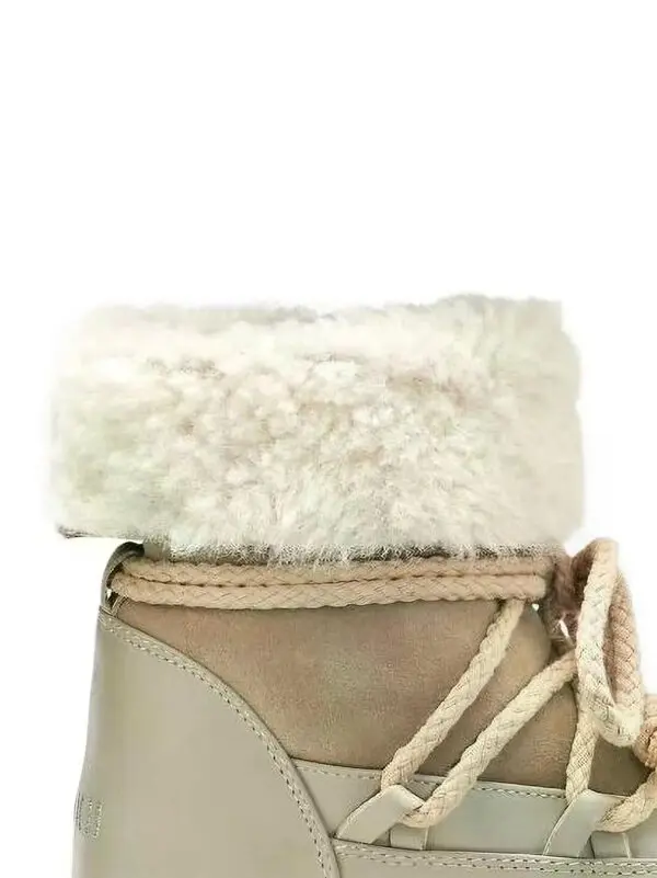 Inuikii Shearling-trim Lace-up Boots