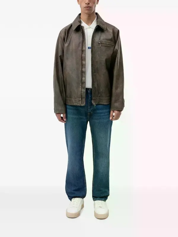 Hugo Zip-up Faux-leather Jacket