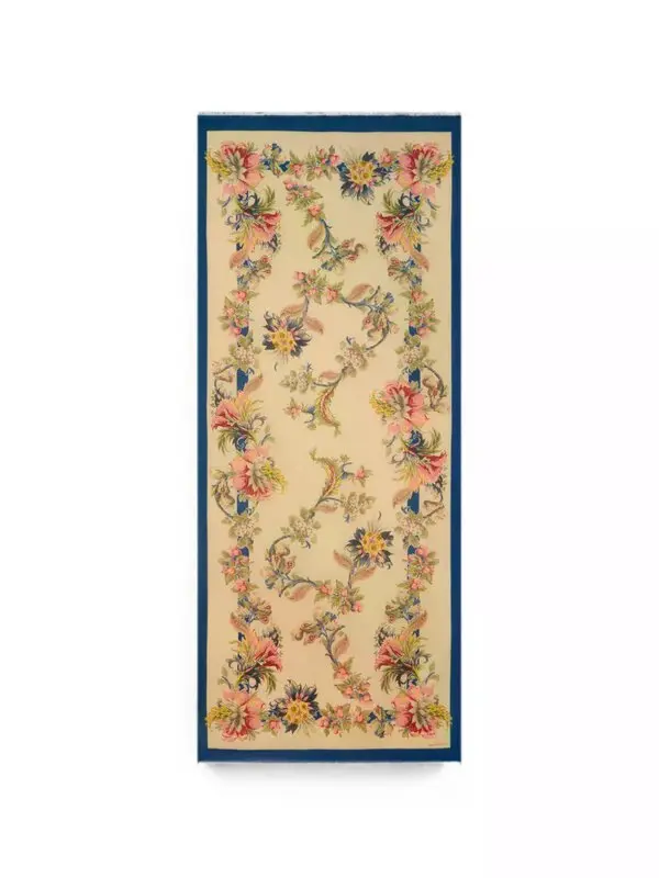 Etro Floral-jacquard Scarf - Neutrals