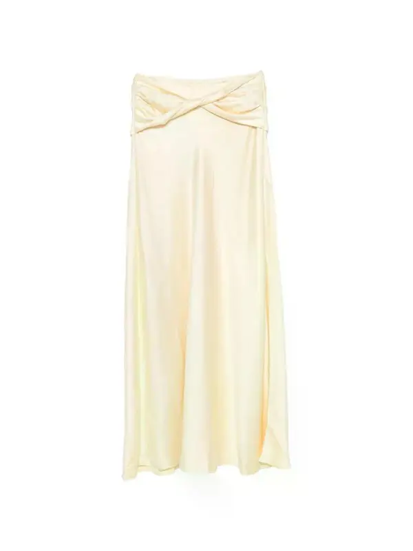 Arcina Ori Andi Twisted-waist Maxi Skirt - Neutrals