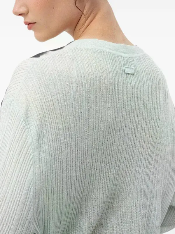 Hugo Ribbed-knit V-neck Sweater
