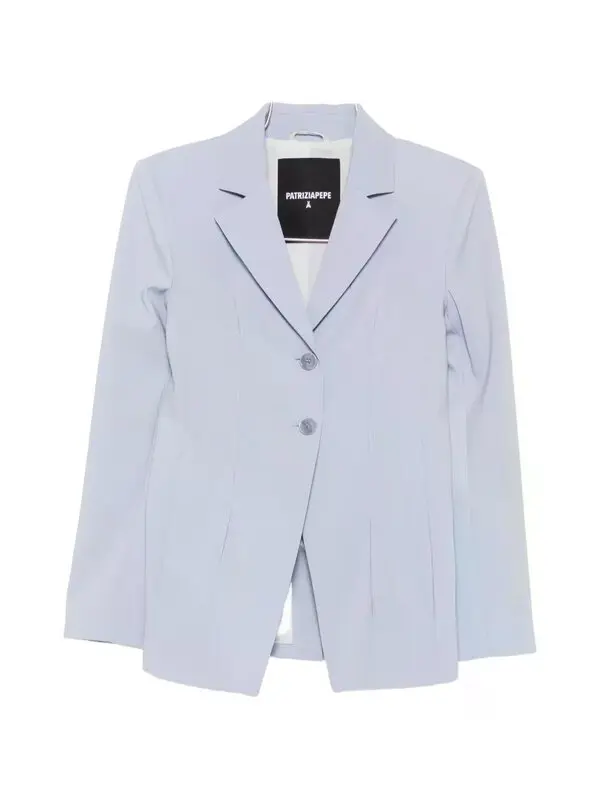 Patrizia Pepe Notched-lapel Blazer - Blue