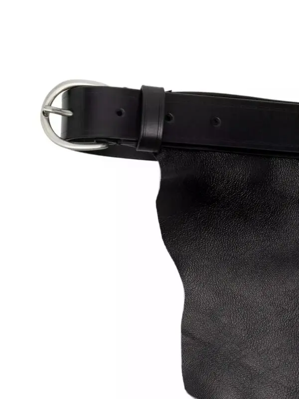 ANN DEMEULEMEESTER Asymmetric Leather Belt