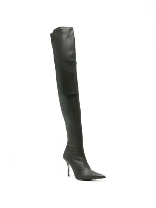 Patrizia Pepe Stretch-nappa Over-the-knee Boots - Black