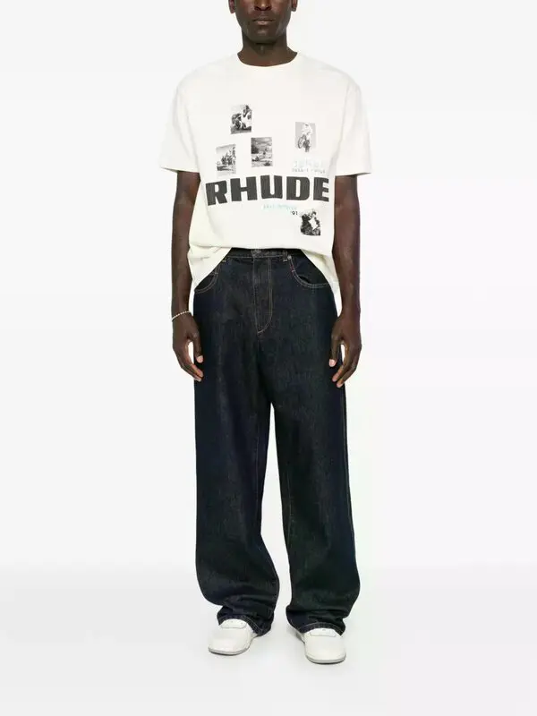 Rhude Graphic-print Logo-print T-shirt