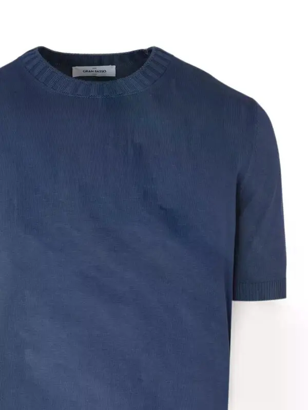 GRAN SASSO Ribbed-trim T-shirt