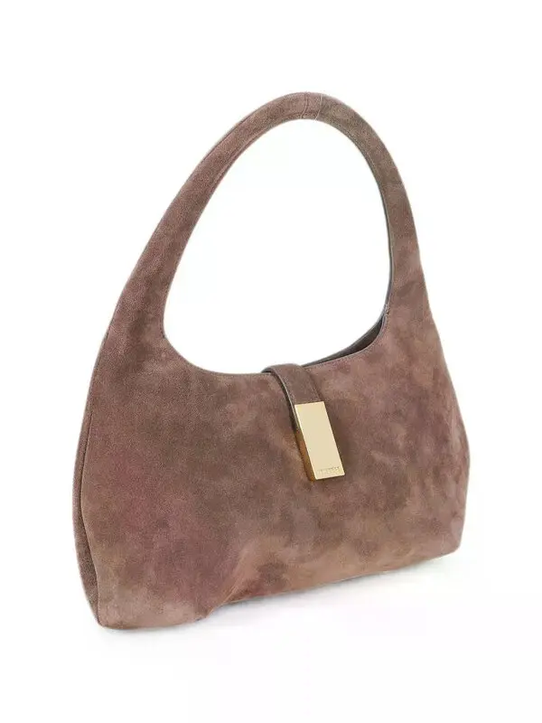 MOULIEBRE Logo-plaque Suede Tote Bag