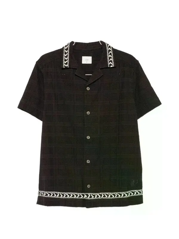 CHE Embroidered Check-pattern Shirt