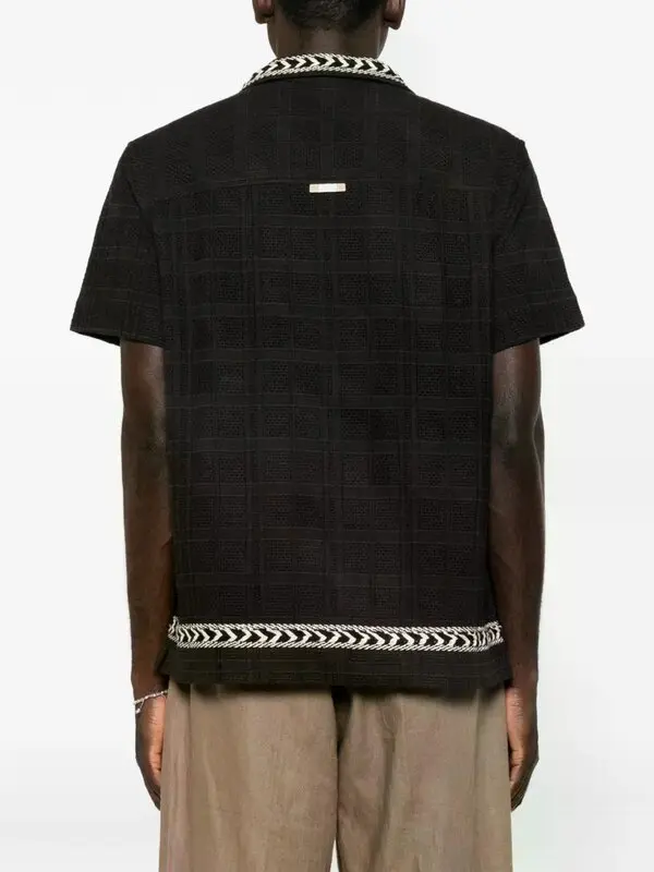 CHE Embroidered Check-pattern Shirt